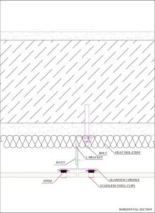 The Visible Mechanical Fixing (Clip System) for Porcelain Tiles